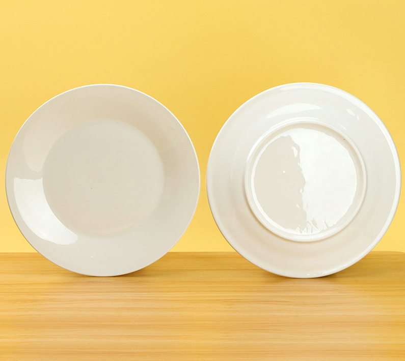 White 10 inch flat plate (level 1) – Quetoo Store